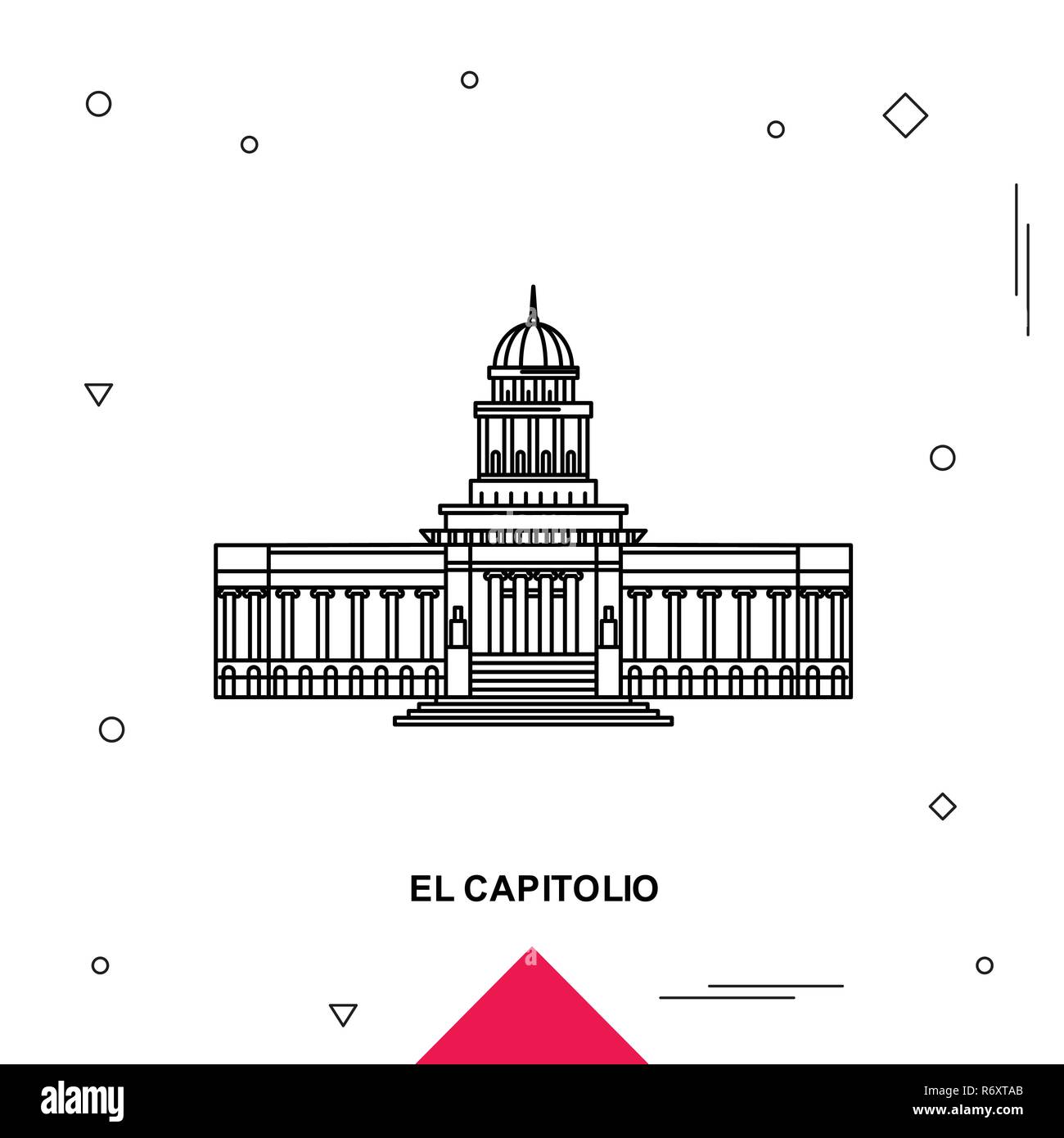 Capitolio architecture Stock Vector Images - Alamy