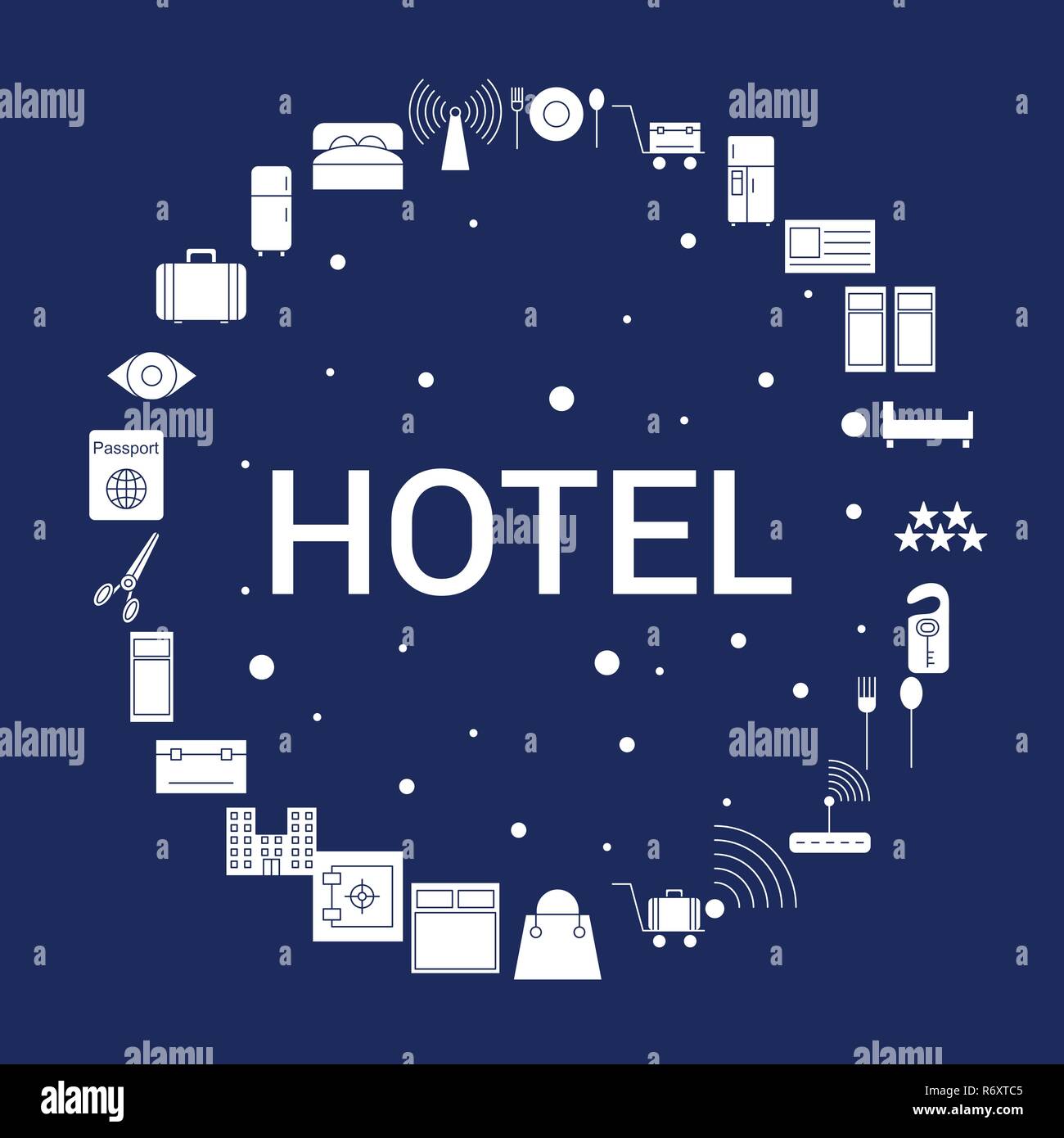 Creative Hotel icon Background Stock Vector Image & Art - Alamy