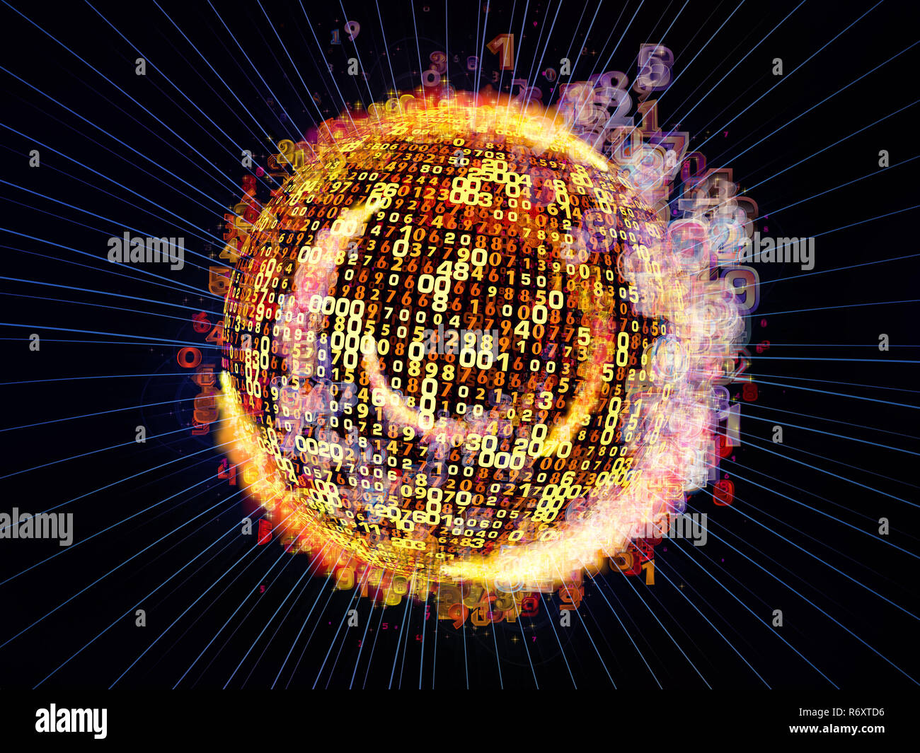 Layers of Digital Information Stock Photo - Alamy