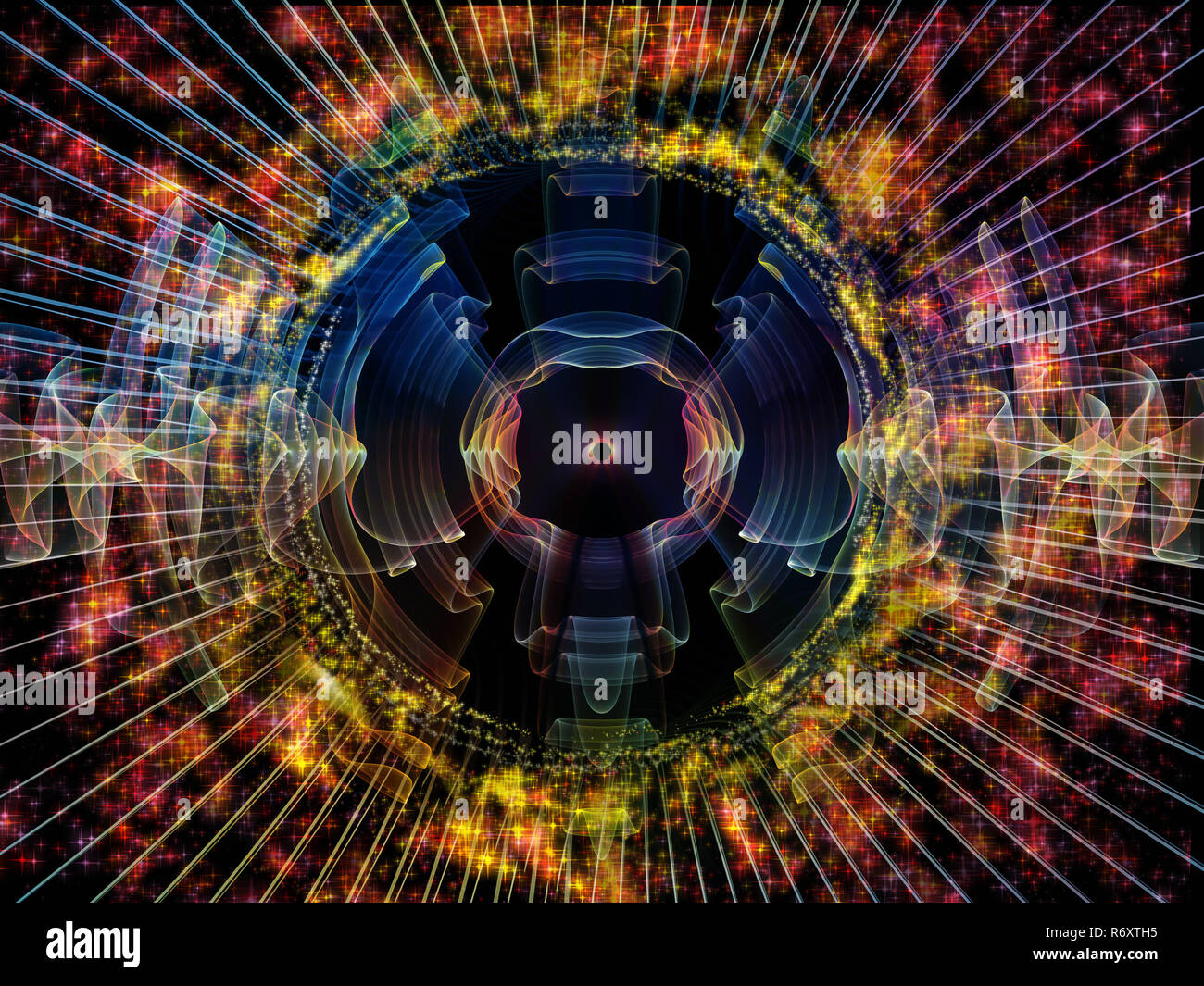 Evolving Radial Oscillation Stock Photo - Alamy