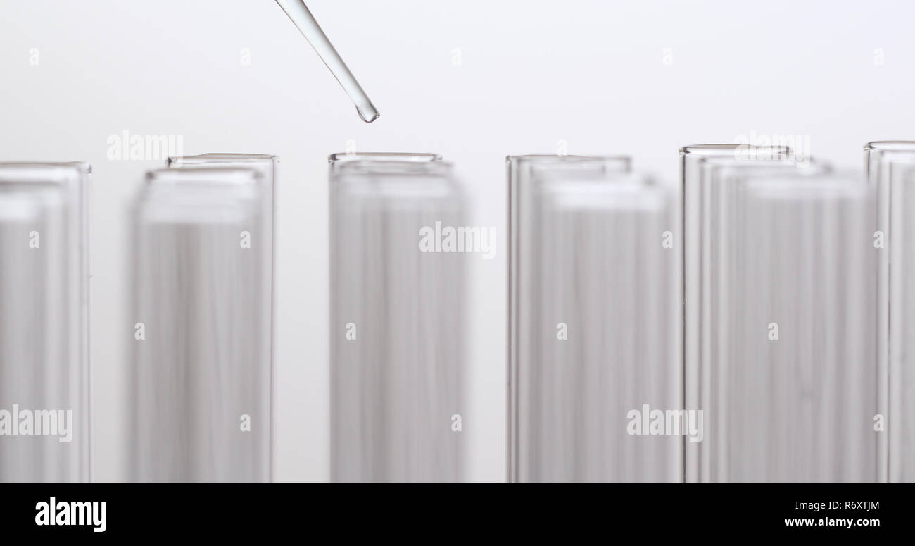 Pipette and test tube Stock Photo - Alamy
