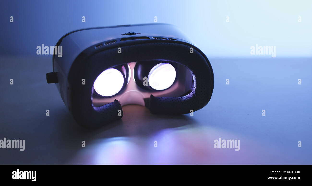 VR device playing movie inside Stock Photo - Alamy