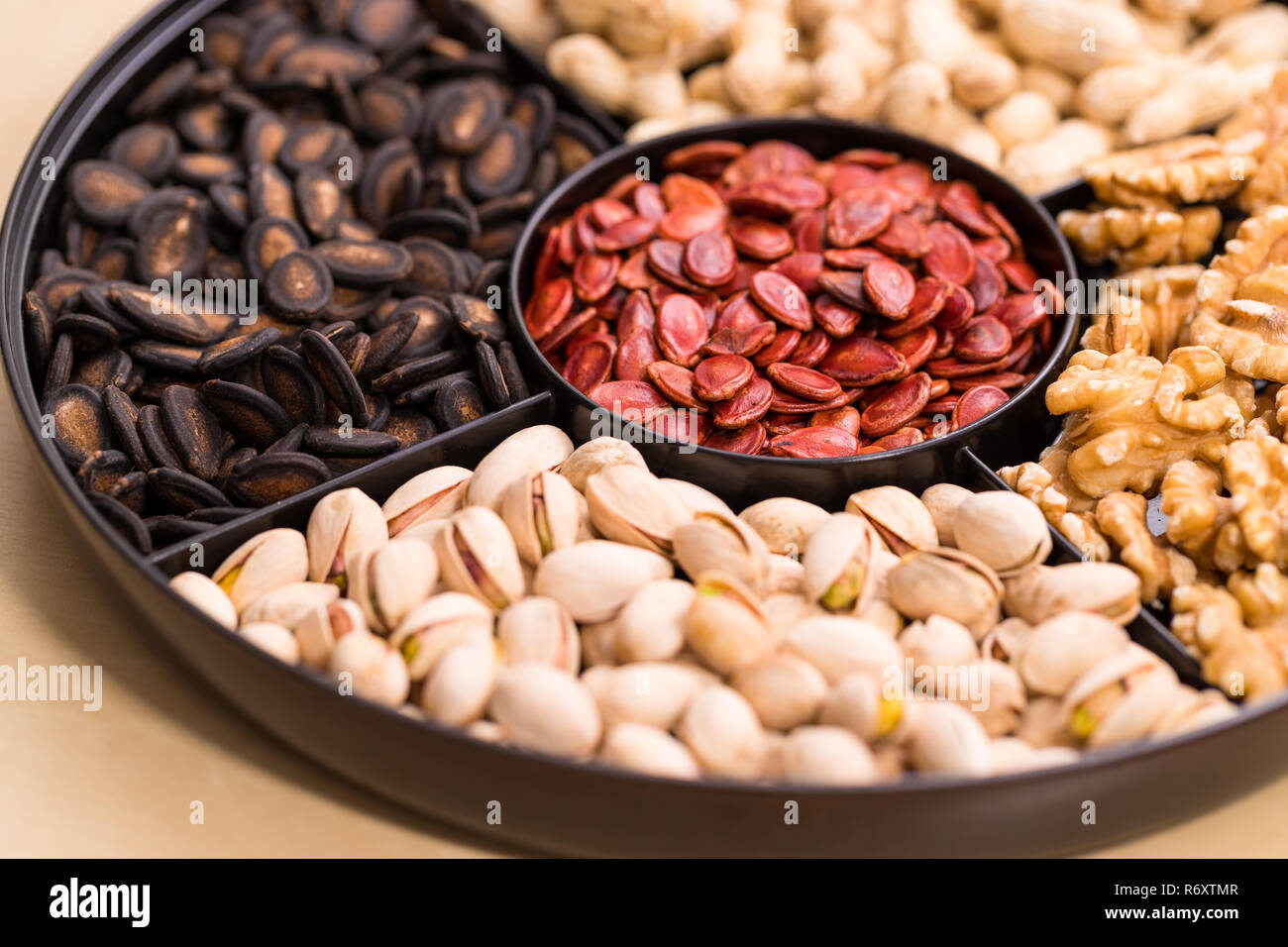 Traditional Chinese snack box tray for lunar new year Stock Photo - Alamy
