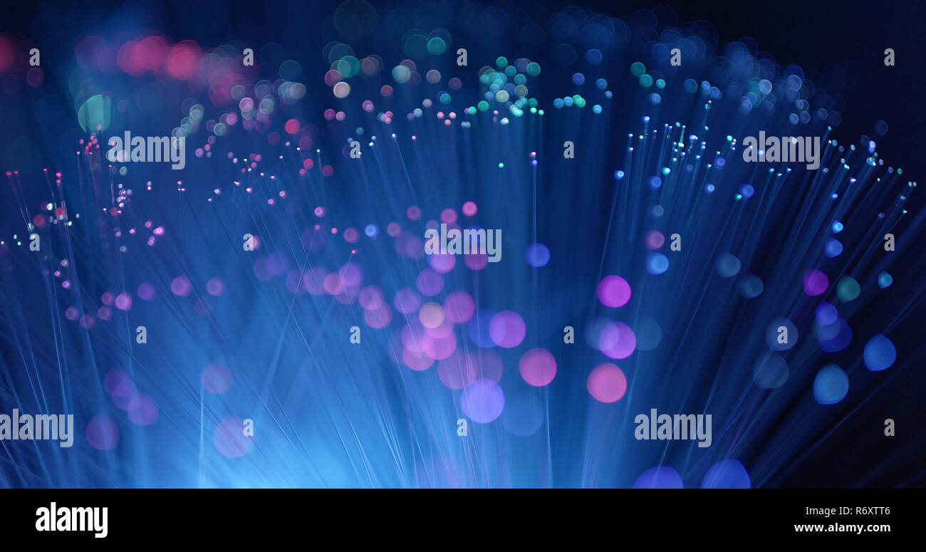Optical fiber light Stock Photo - Alamy