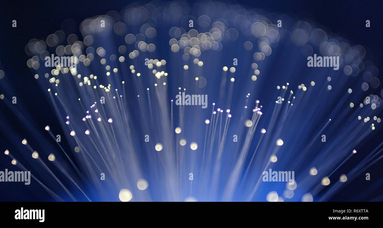 Optical fiber light Stock Photo - Alamy