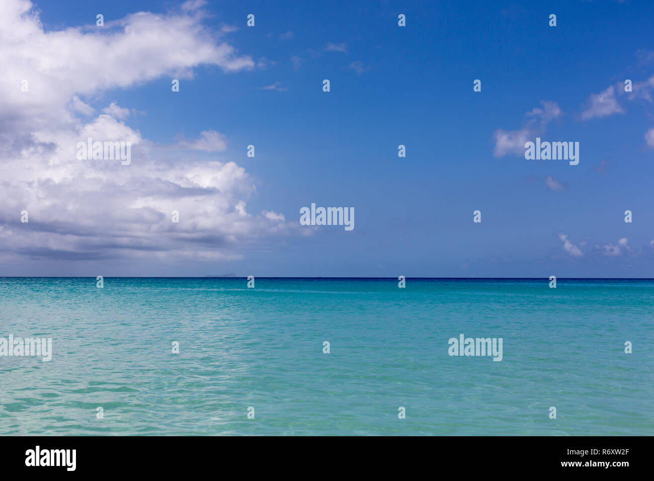 Perfect blue color sea with no waves and no wind and no surface in the ...