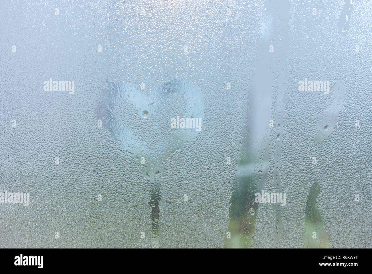 Foggy window heart hi-res stock photography and images - Alamy