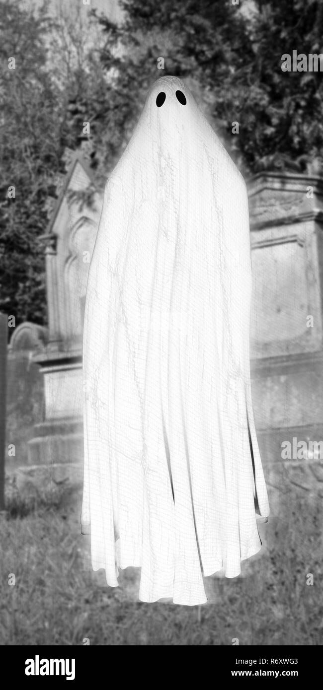 Ghost white sheet Black and White Stock Photos & Images - Alamy