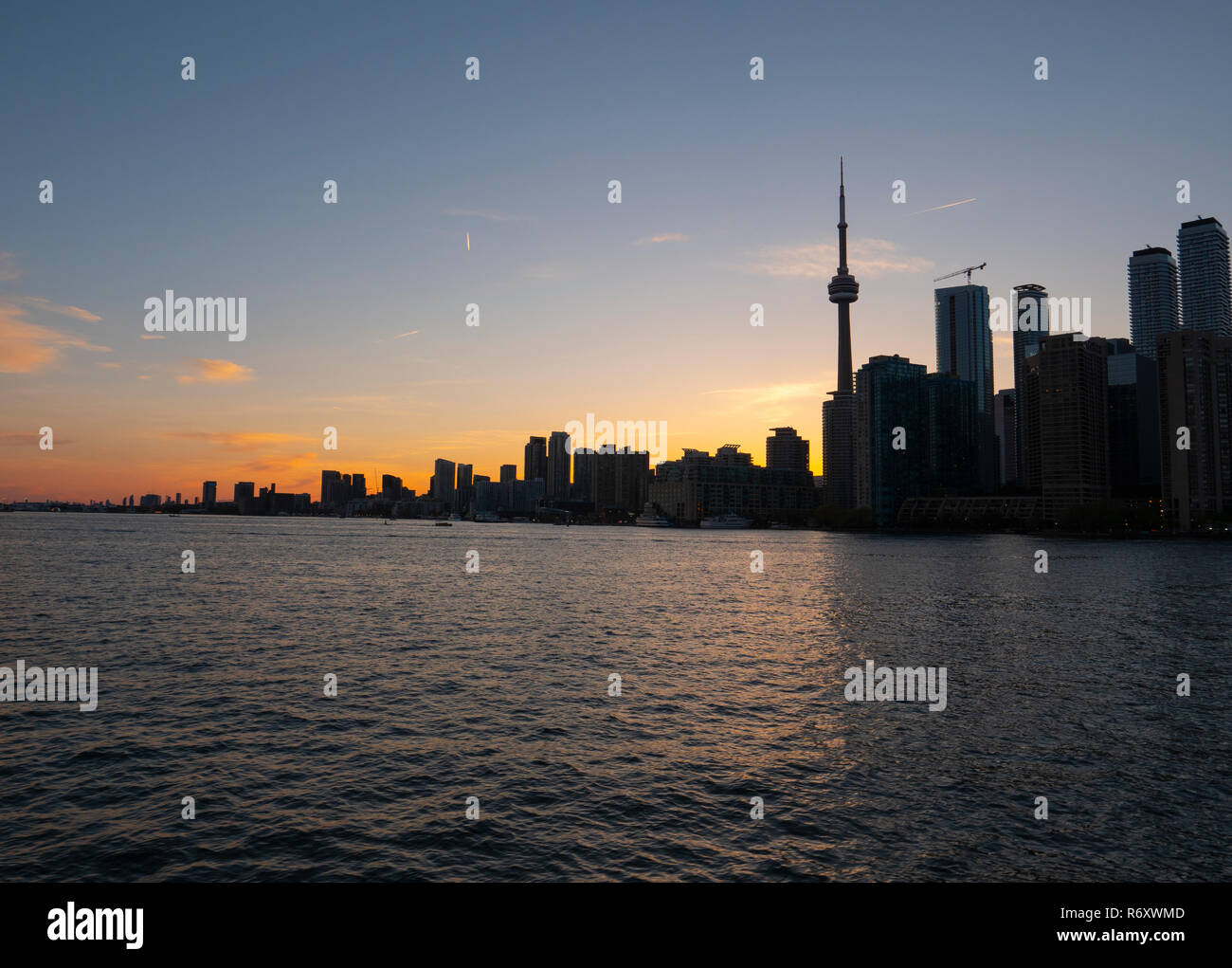 Sunset in Downtown Toronto Stock Photo - Alamy