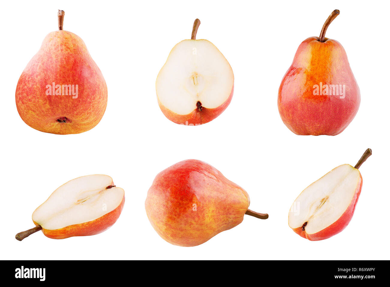 collection of sweet pears isolated on white Stock Photo - Alamy