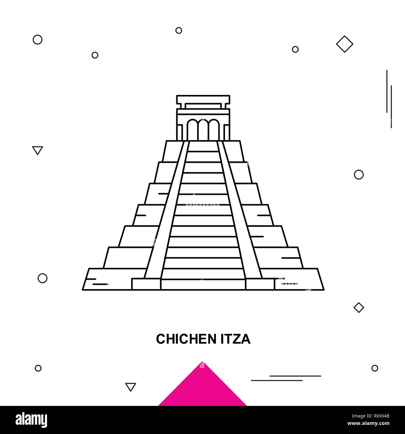 Ruins of mayan buildings Stock Vector Images - Alamy