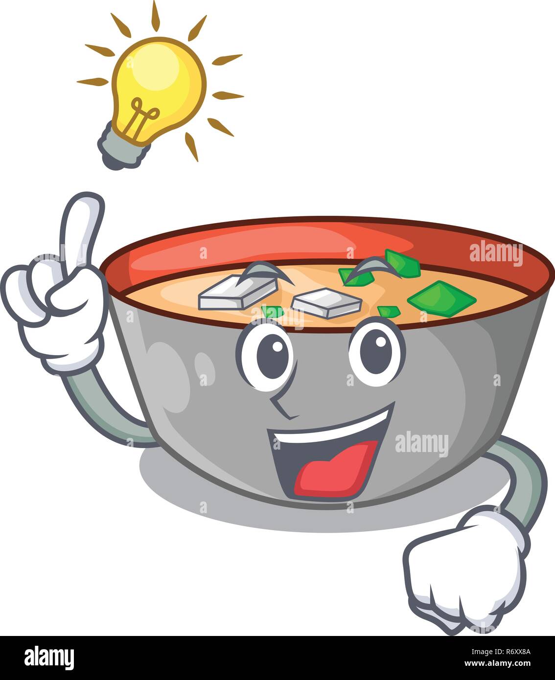 Have an idea delicious meal of miso soup cartoon Stock Vector Image ...