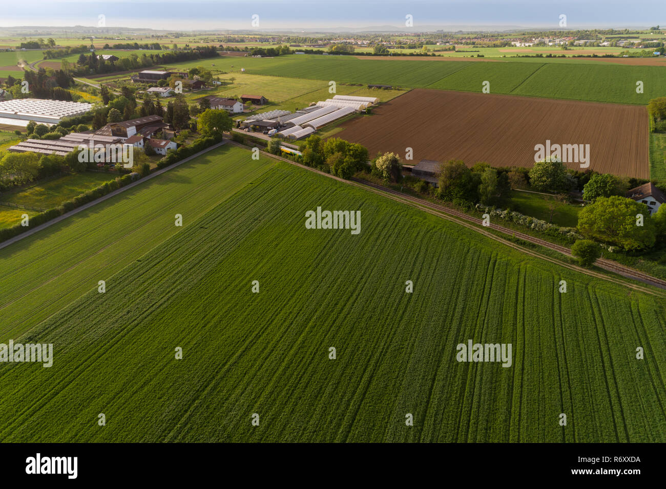 Vegetable Garden Aerial Stock Photos & Vegetable Garden Aerial Stock ...