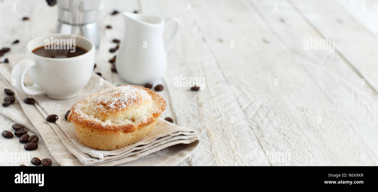 Italian coffee set for breakfast Stock Photo - Alamy