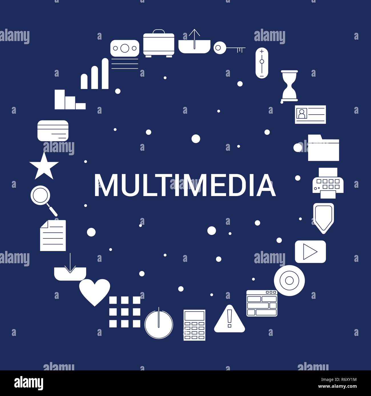 Creative Multimedia icon Background Stock Vector Image & Art - Alamy