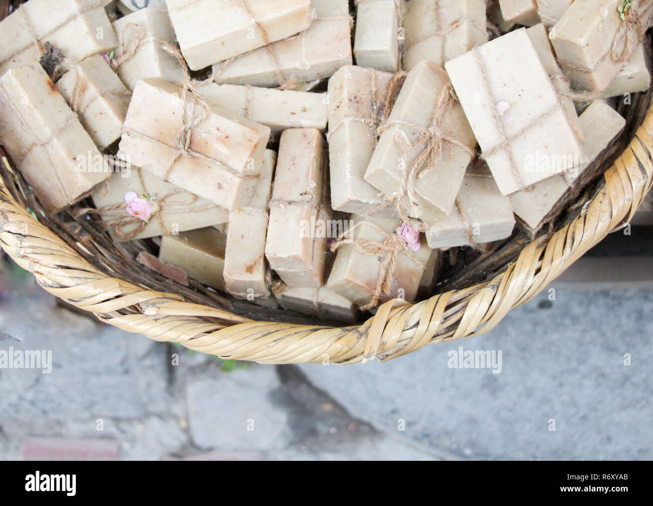 Collection of bars of hand made soap Stock Photo - Alamy