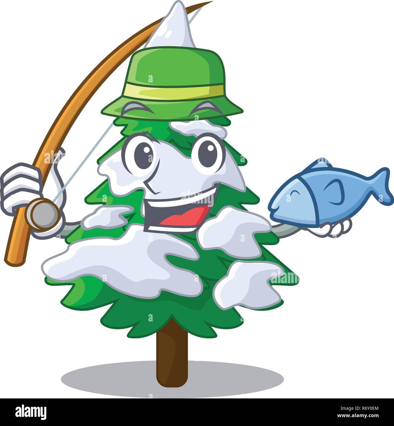 Fishing in cold Stock Vector Images - Alamy