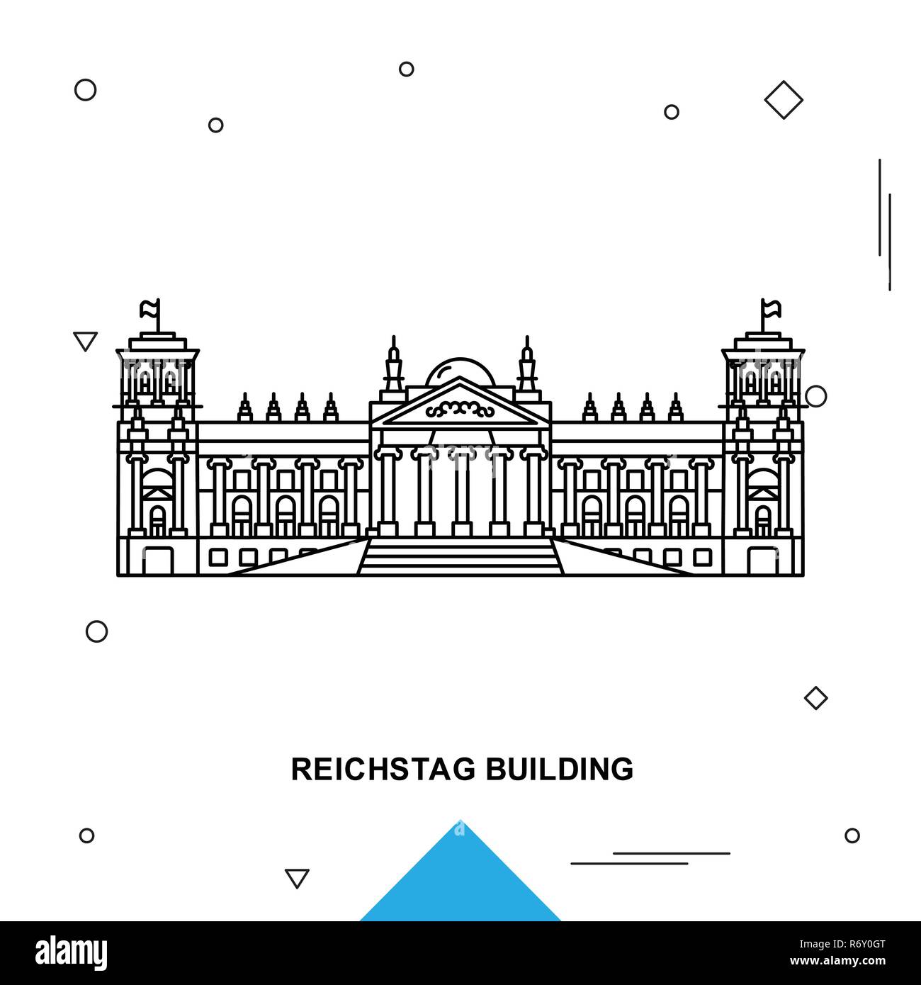 Berlin summer reichstag Stock Vector Images - Alamy