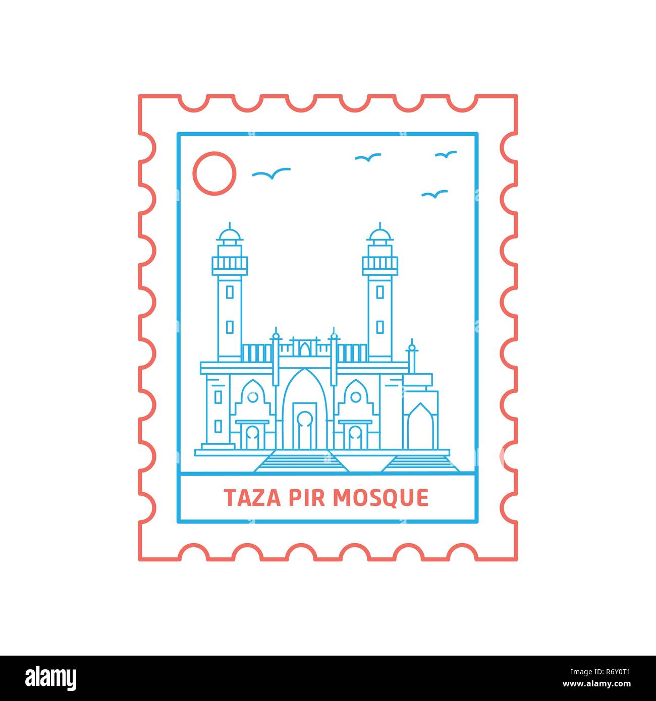 At taza pir mosque Stock Vector Images - Alamy