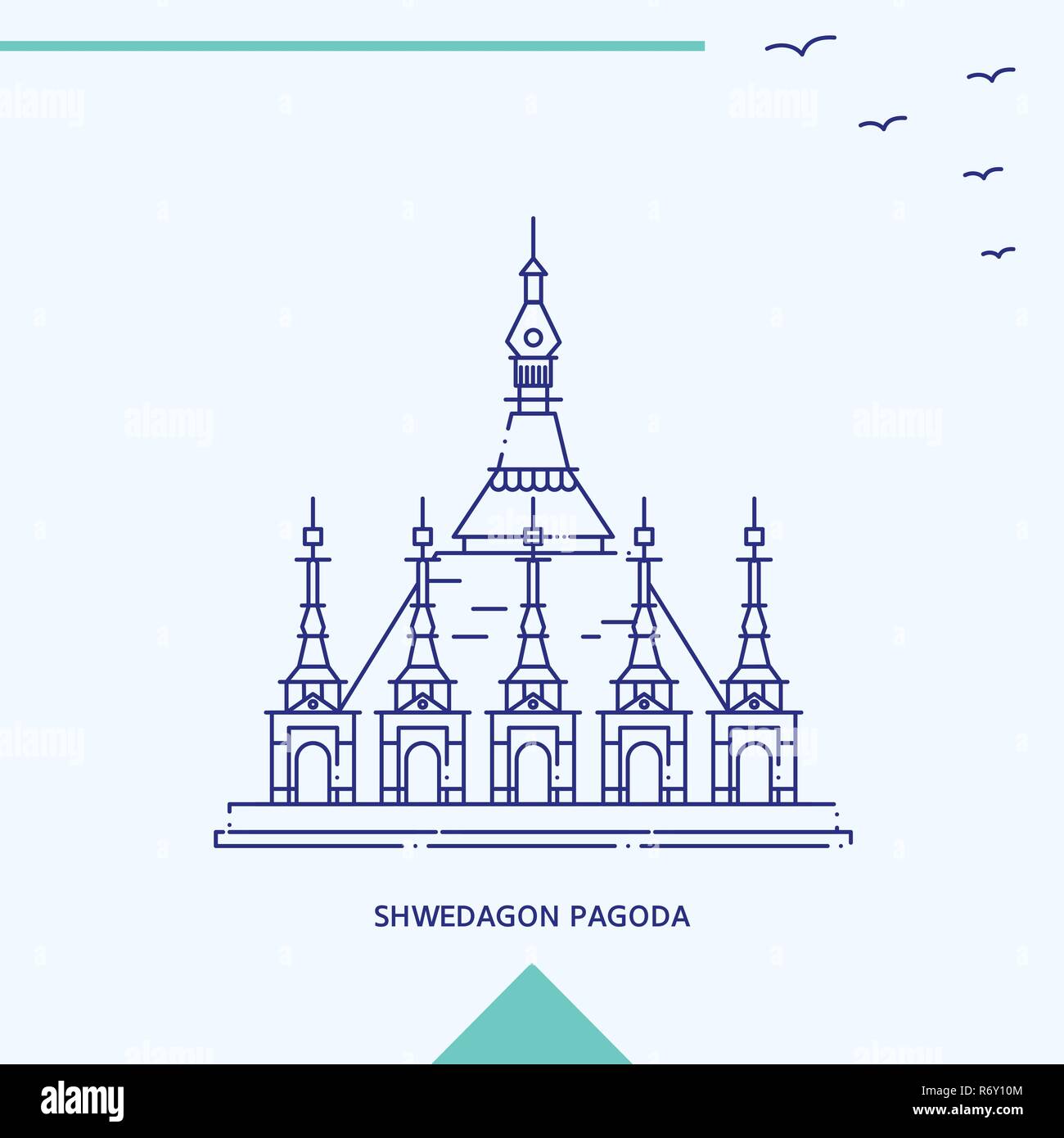 Shwedagon Pagoda Drawing