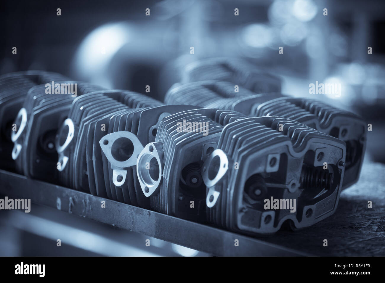 Motorcycle cylinder detail Stock Photo - Alamy