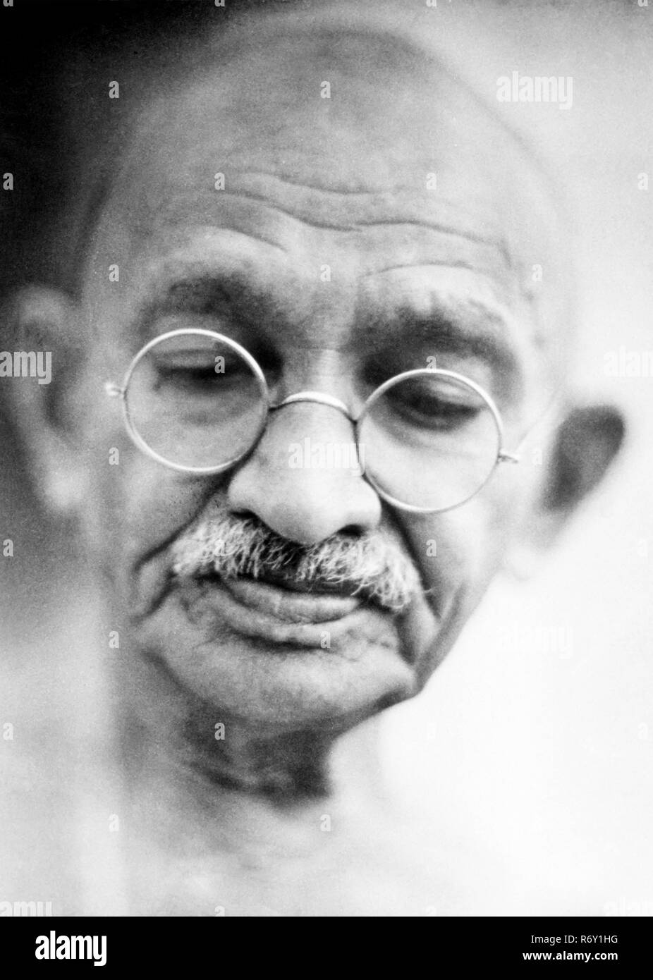 Mahatma Gandhi portrait, India, 1930, old vintage 1900s picture Stock ...