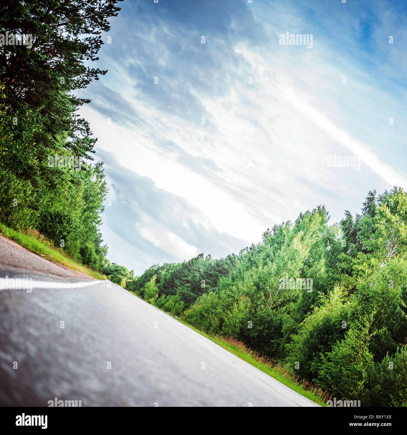 Beautiful highway road Stock Photo - Alamy