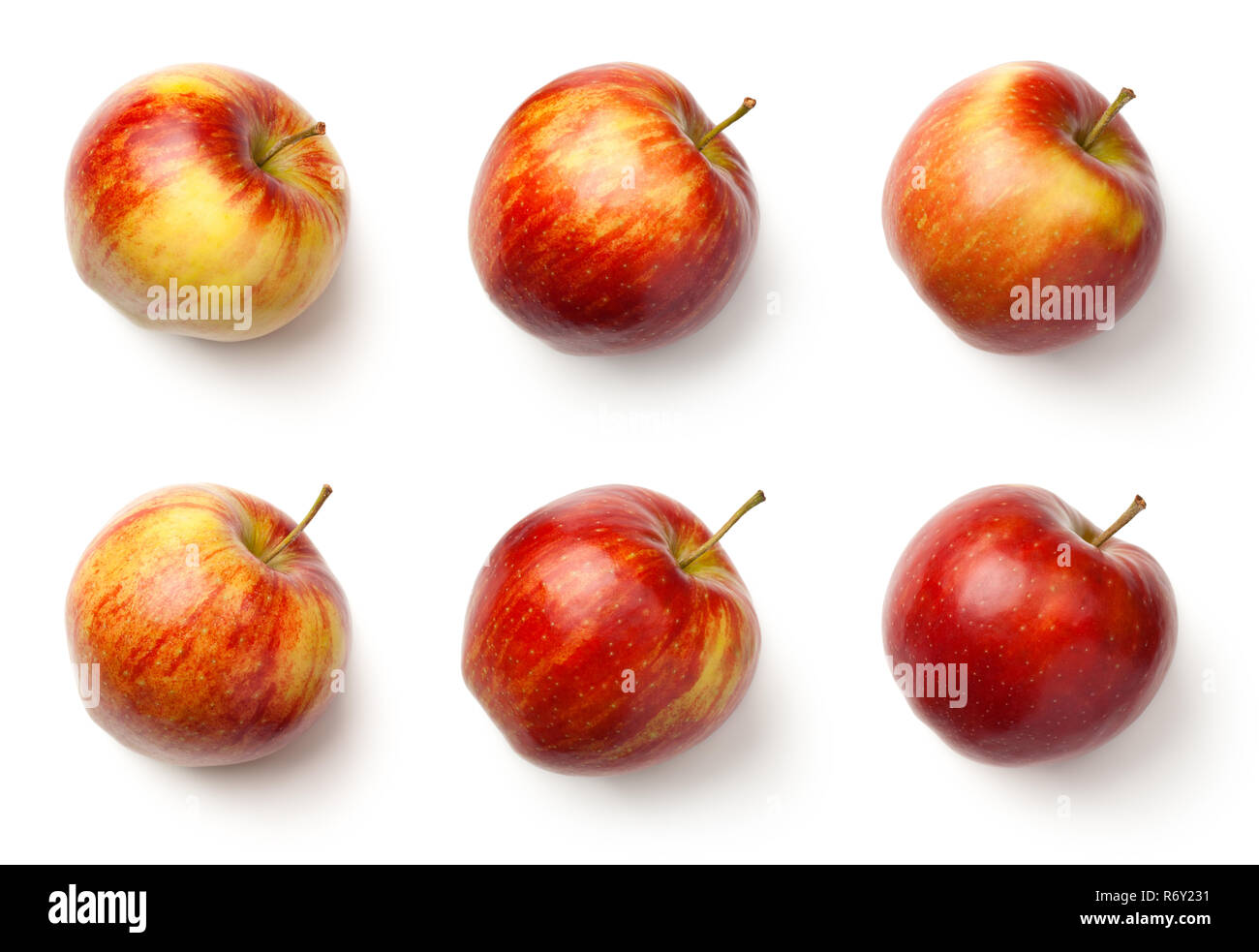 Group six apples Cut Out Stock Images & Pictures - Alamy