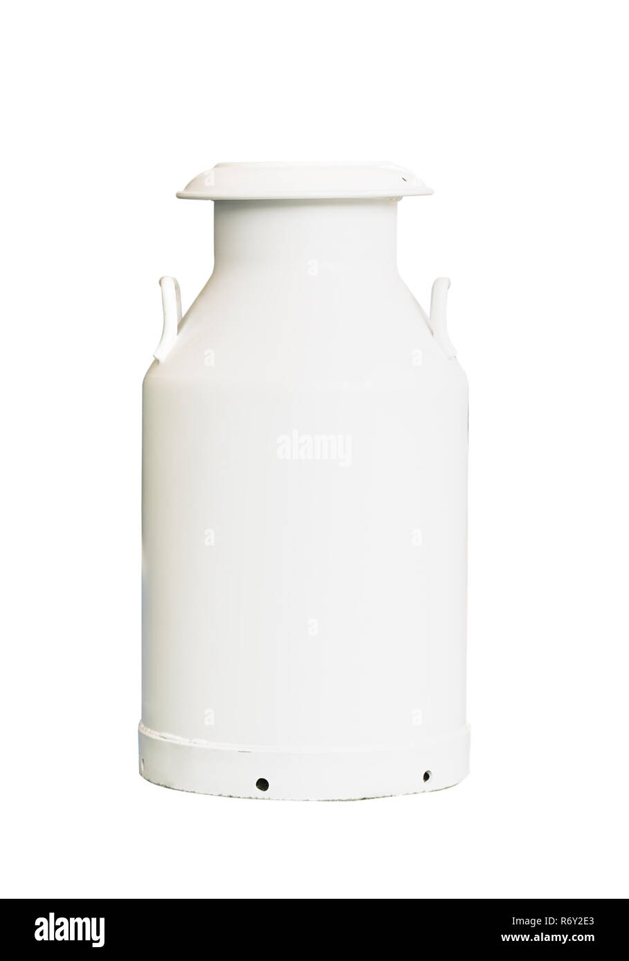 Old farm milk containers Cut Out Stock Images & Pictures - Alamy