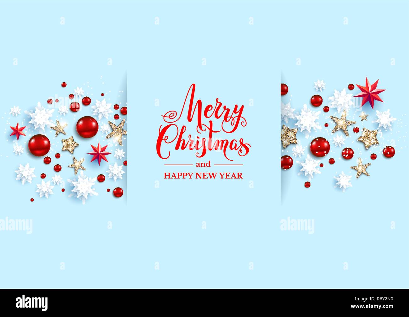 Realistic shine Banner with place for text template. Paper cut ...