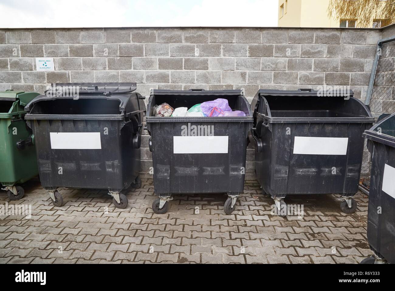 Dust bin containers Stock Photo - Alamy