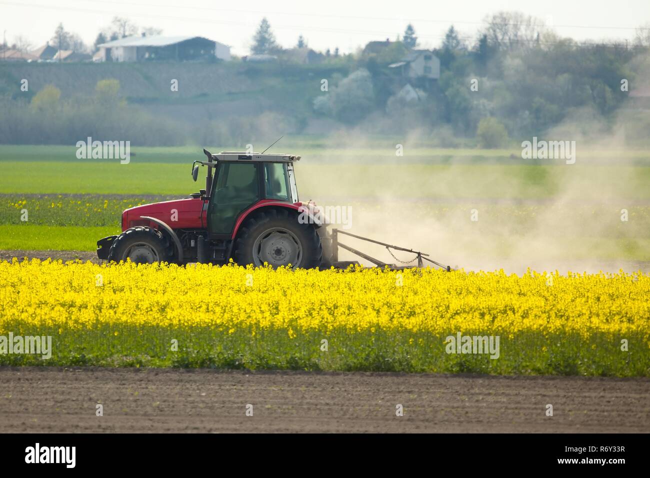Tractor at work Stock Photo - Alamy