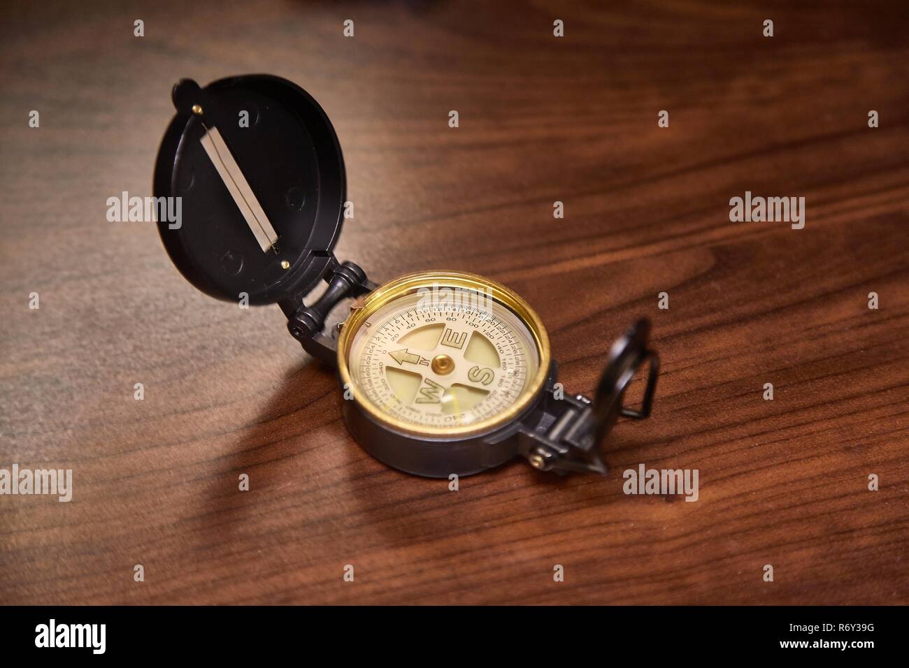 Explorer compass desk hi-res stock photography and images - Alamy