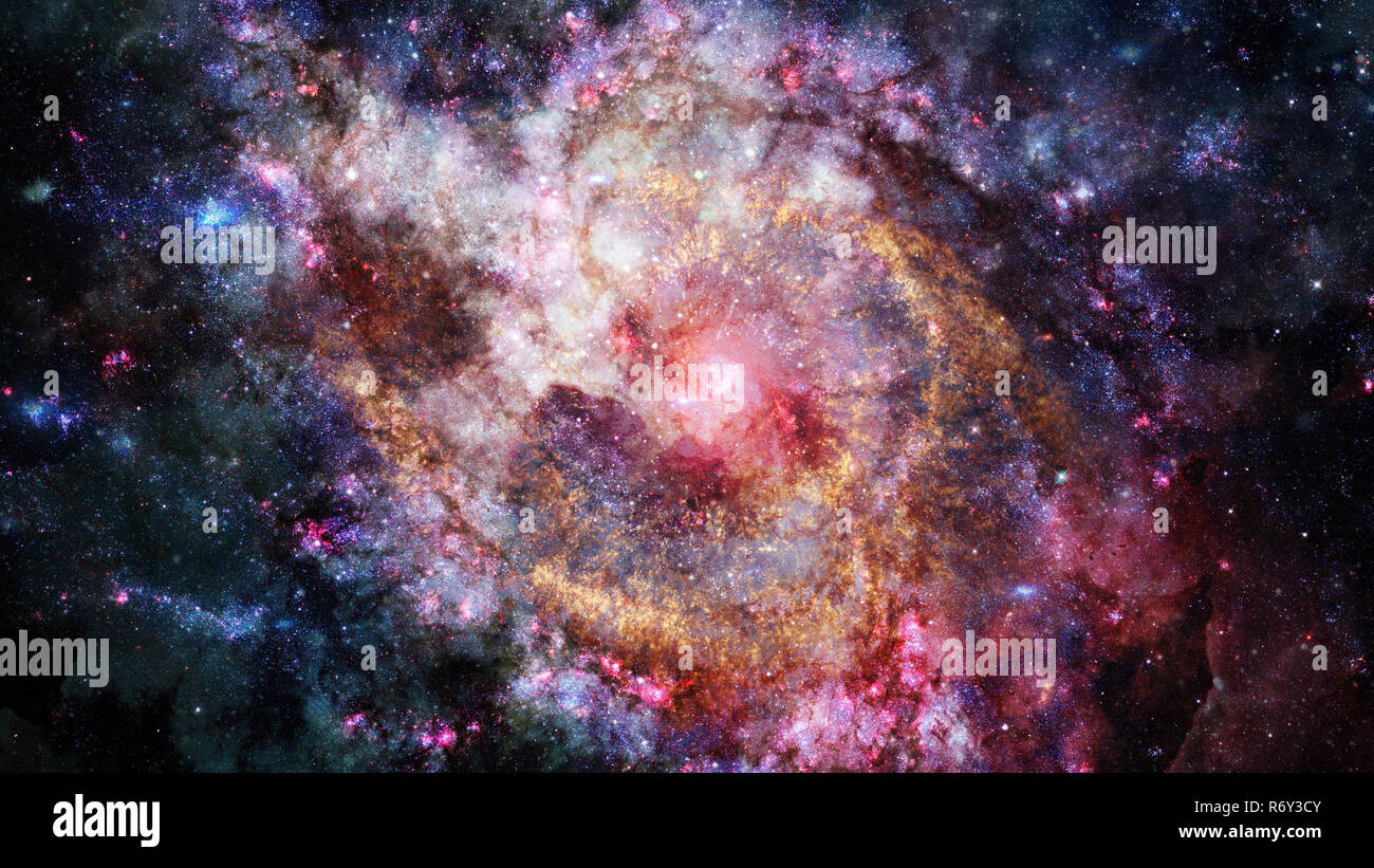 Deep space nebula stars and galaxies. Elements of this image furnished ...