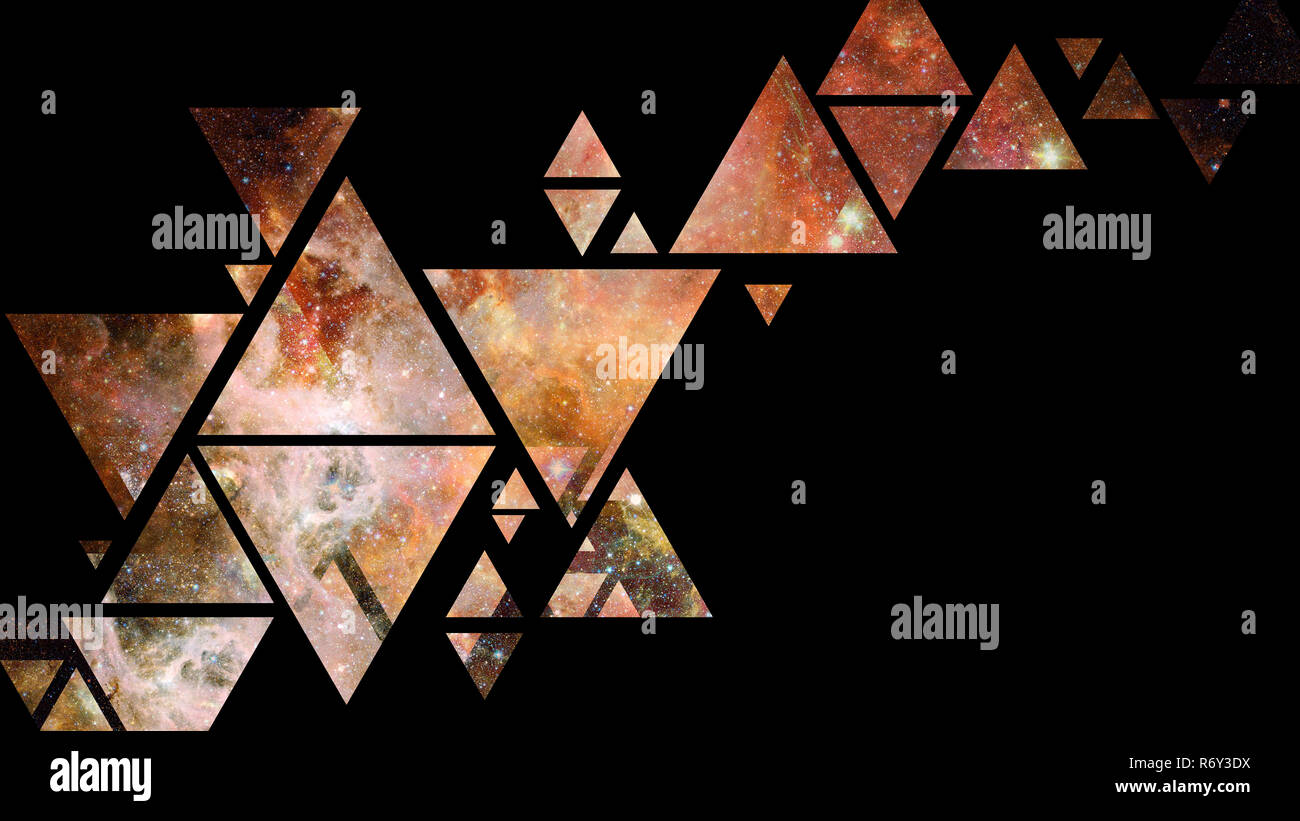 Space and geometry design. Elements of this image furnished by NASA ...