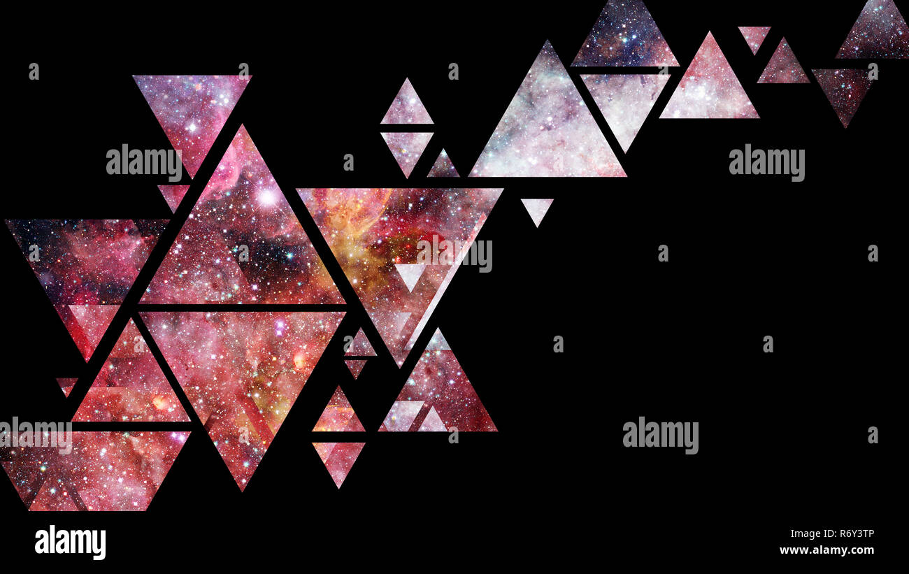 Space and geometry design. Elements of this image furnished by NASA ...