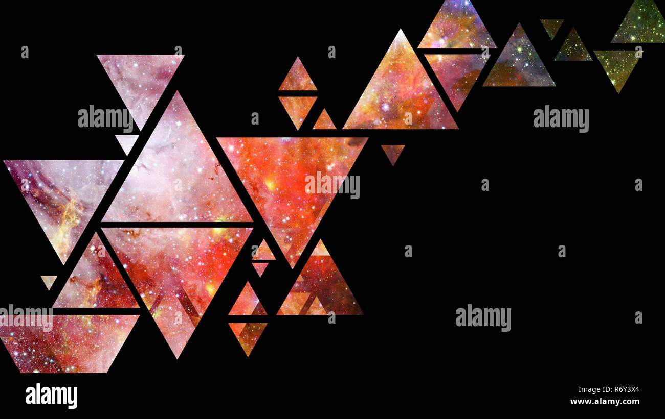 Space and geometry design. Elements of this image furnished by NASA ...