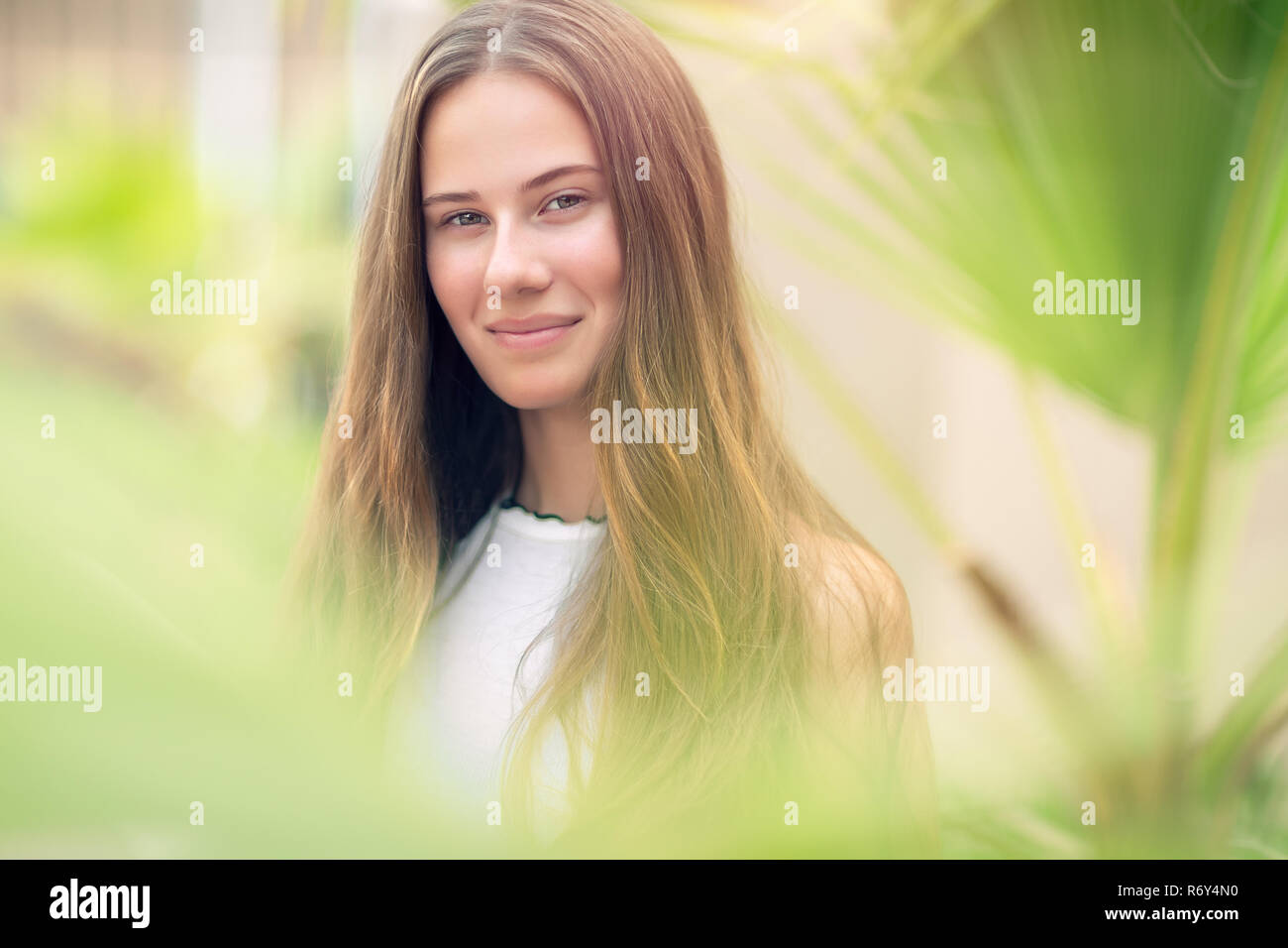 Authentic woman portrait Stock Photo - Alamy