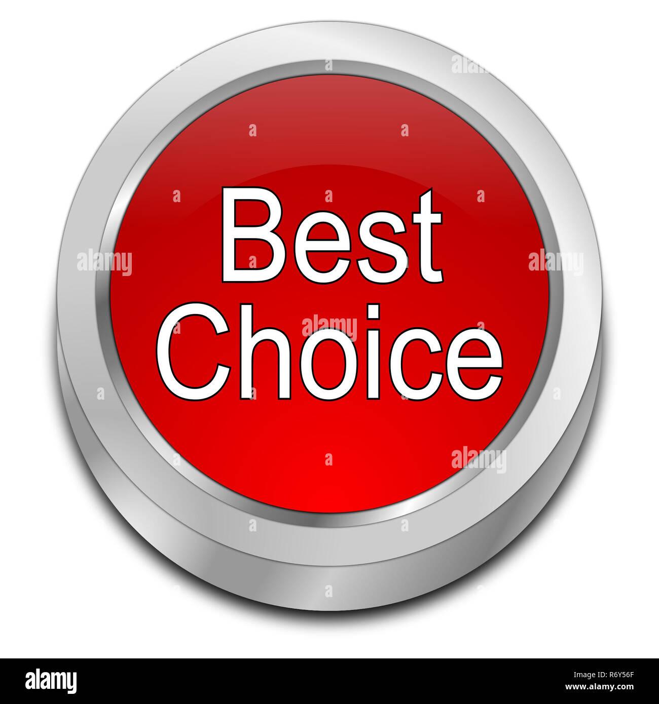 red Best Choice button - 3D illustration Stock Photo - Alamy