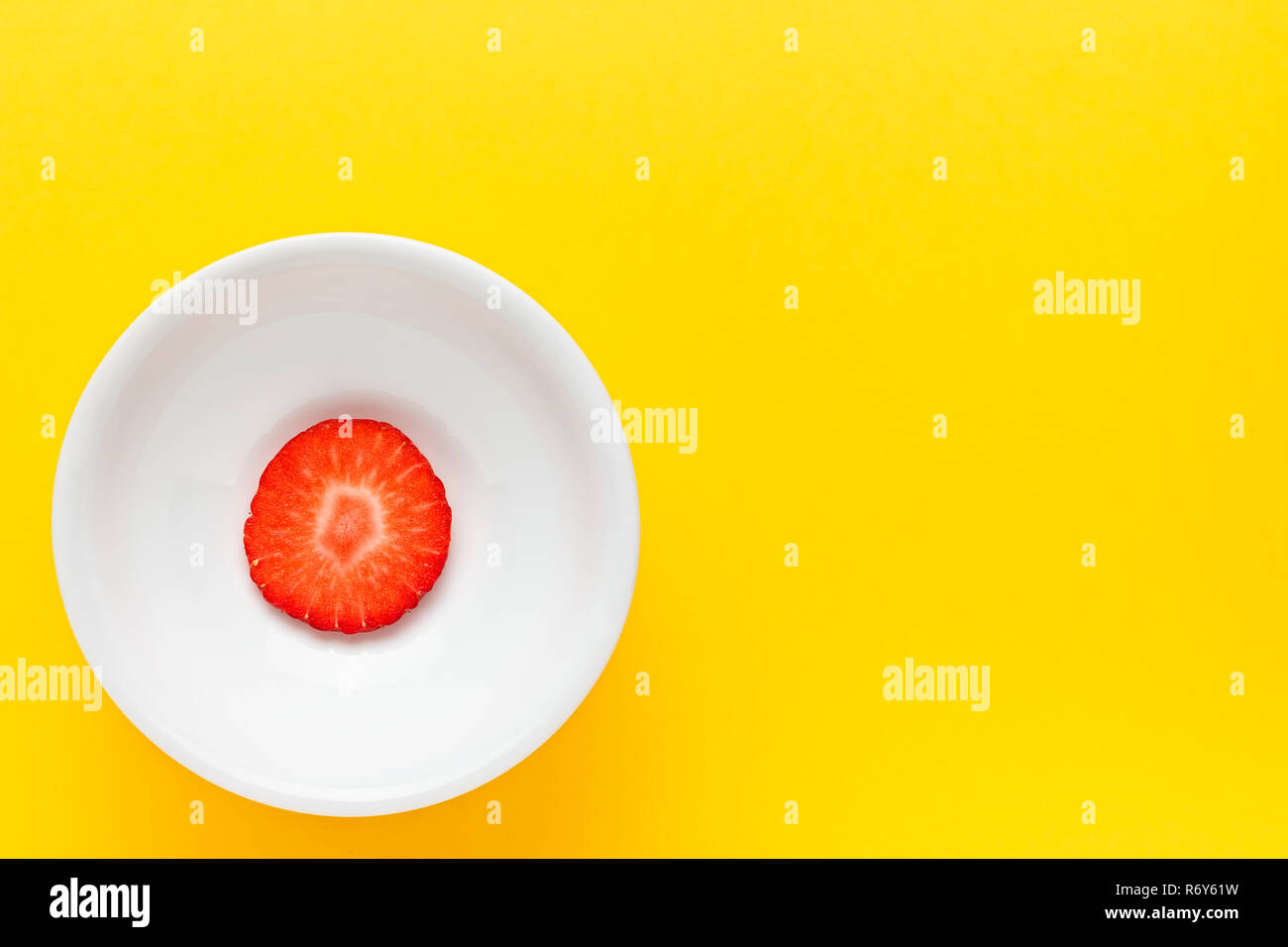 Red strawberry slice Stock Photo - Alamy