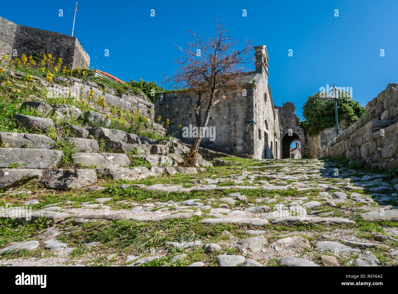 The ruins of the St Nicholas Church in Stari Bar Stock Photo - Alamy