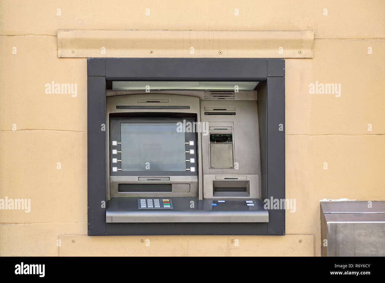 Atm in Wall Stock Photo - Alamy