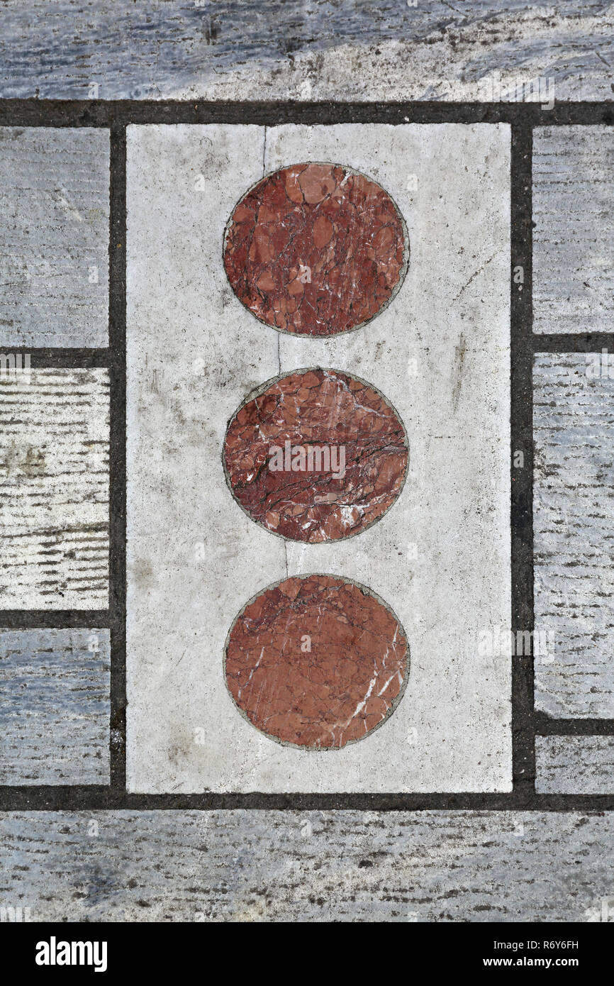 Marble Tile Circles Stock Photo - Alamy