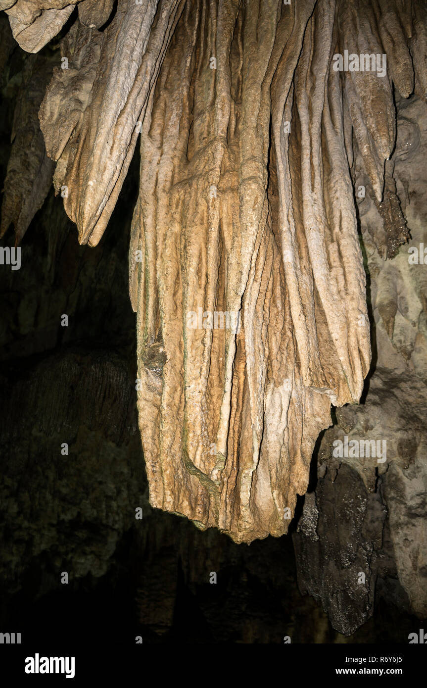 devil cave state park pointed stalagmites underground formations Brazil ...
