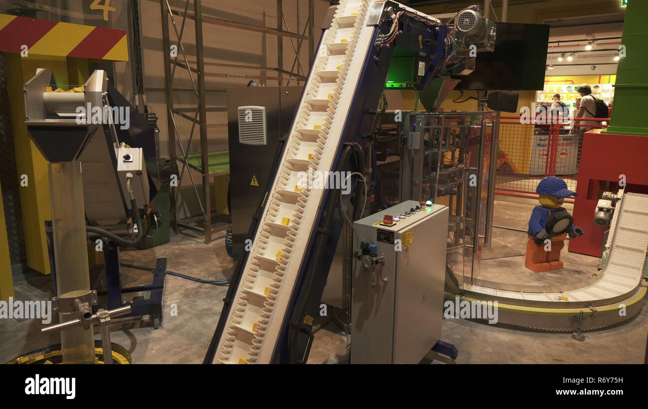 Demonstration of the technological process of manufacturing the details ...