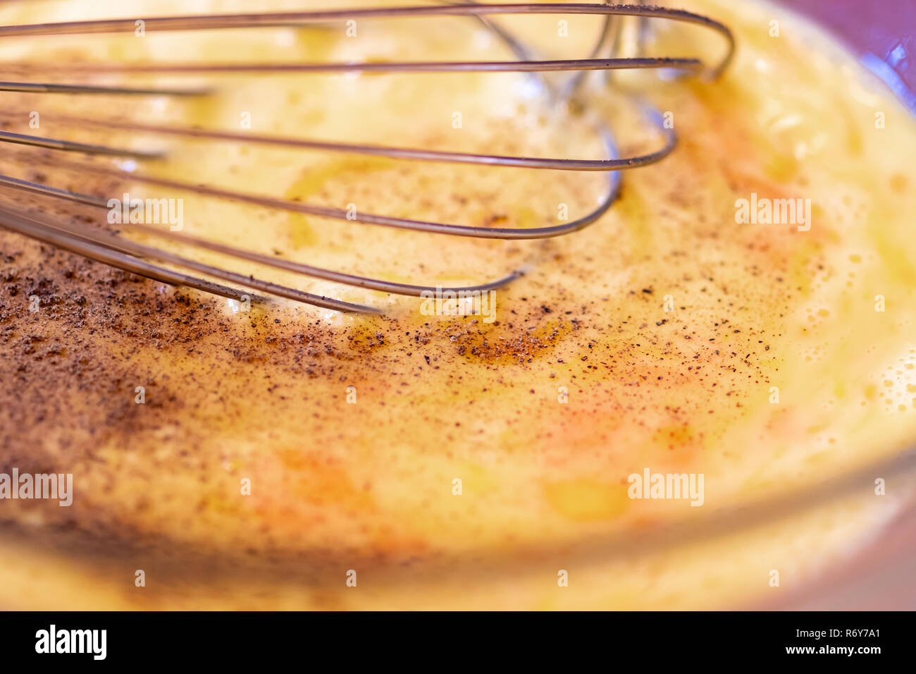 Seasoned Egg Mixture Stock Photo - Alamy