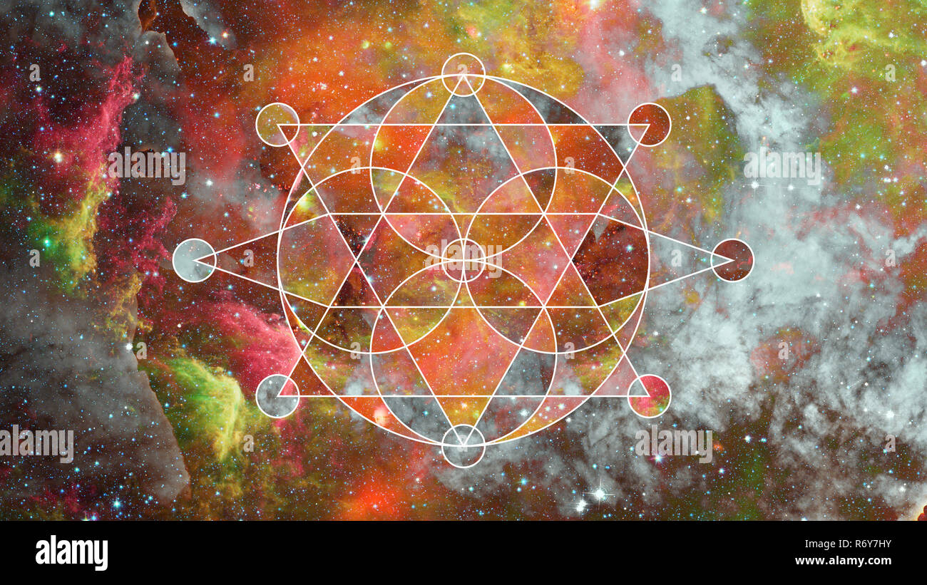 Abstract cosmos geometric background. Elements of this image furnished ...