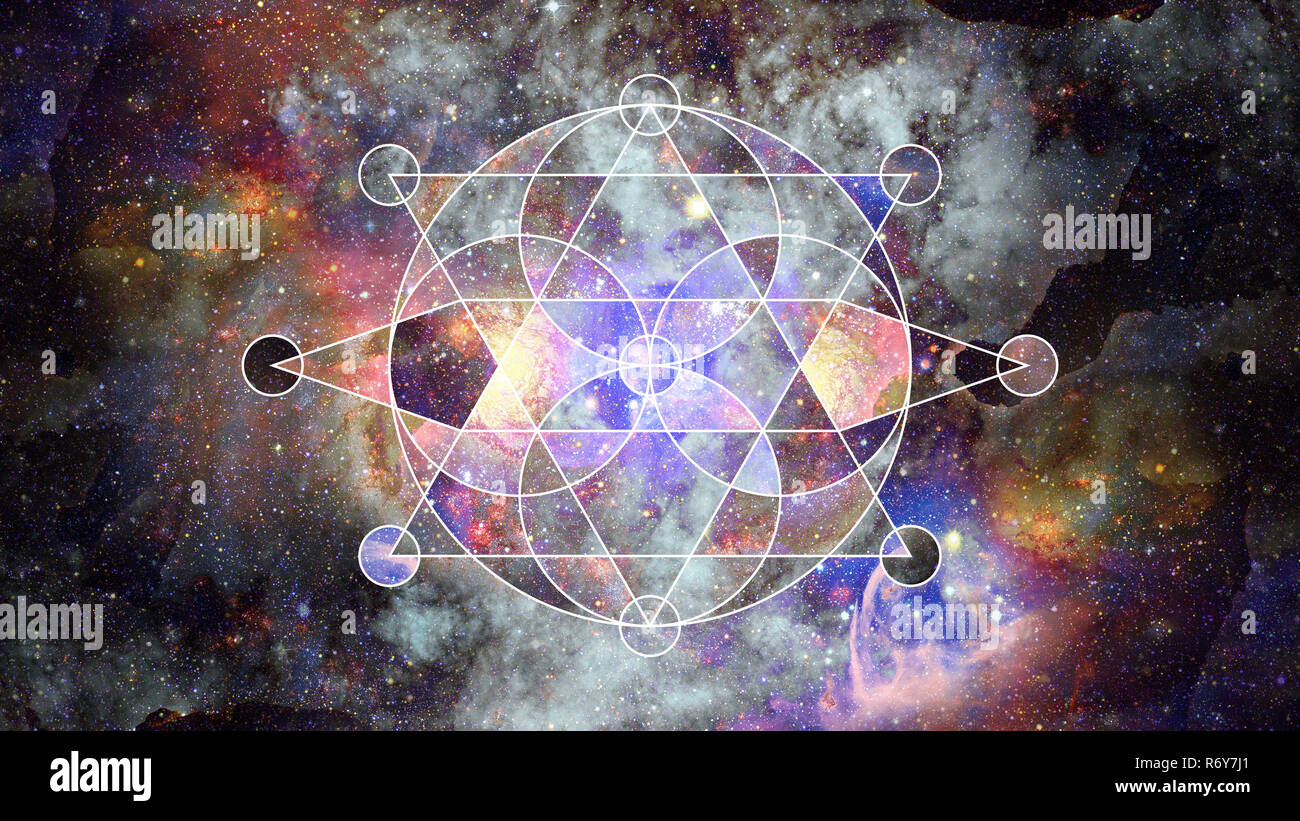 Abstract cosmos geometric background. Elements of this image furnished ...