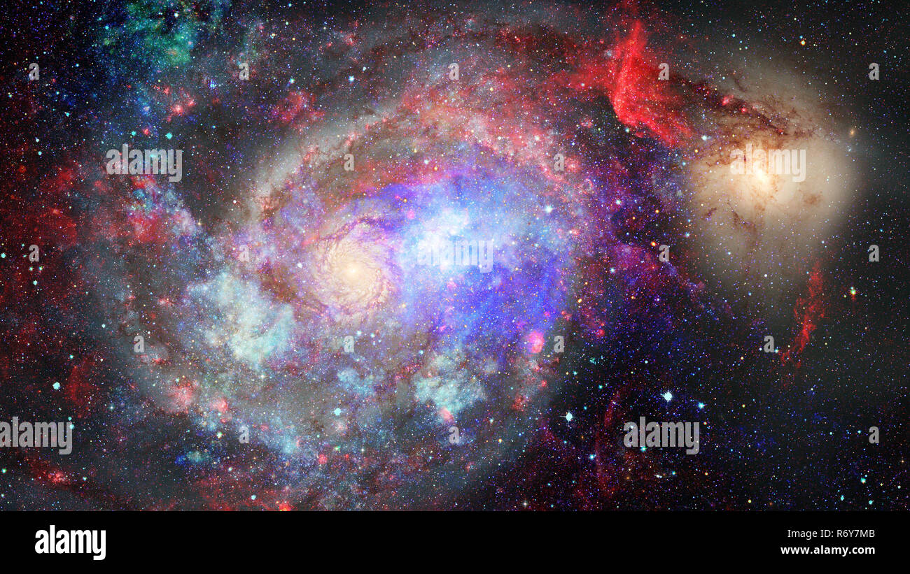 Nebula and stars in outer space. Elements of this image furnished by ...
