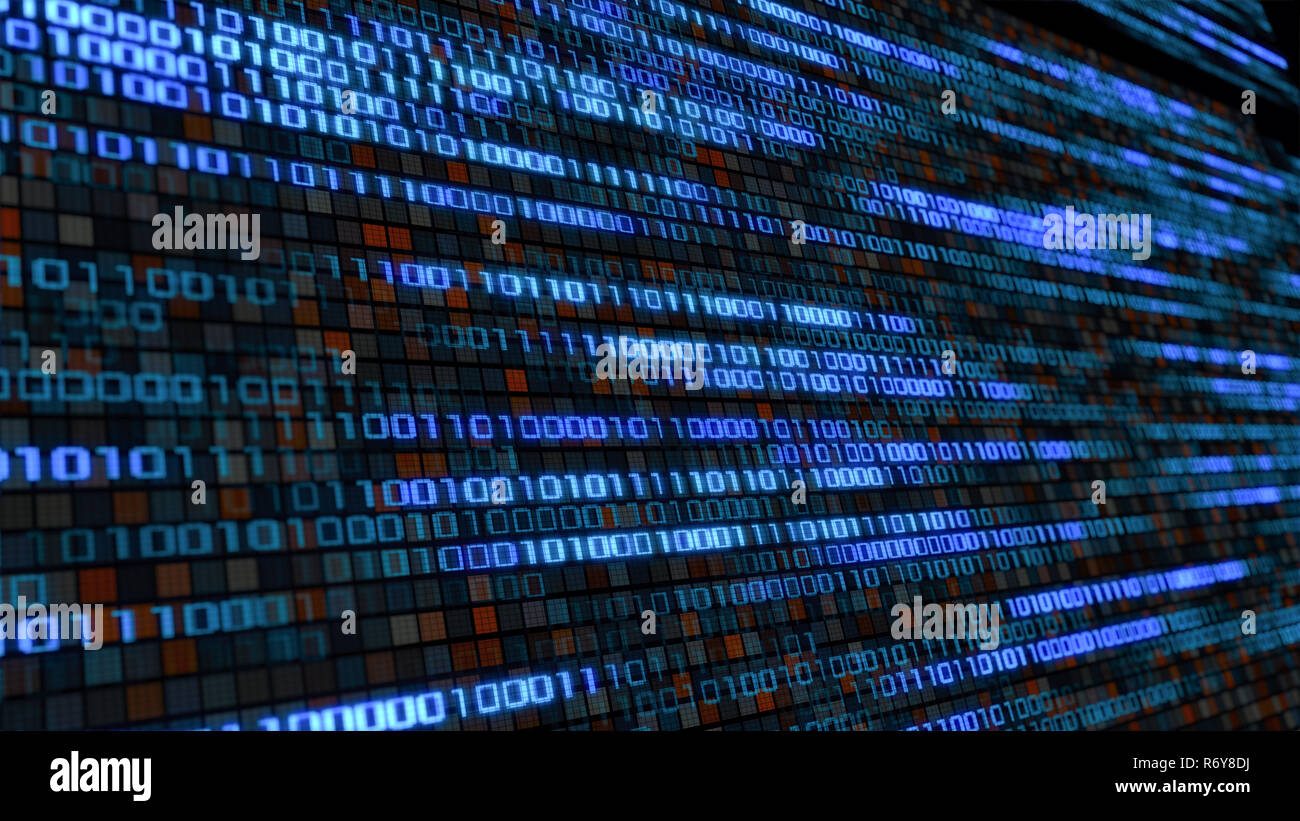 binary code panel Stock Photo - Alamy